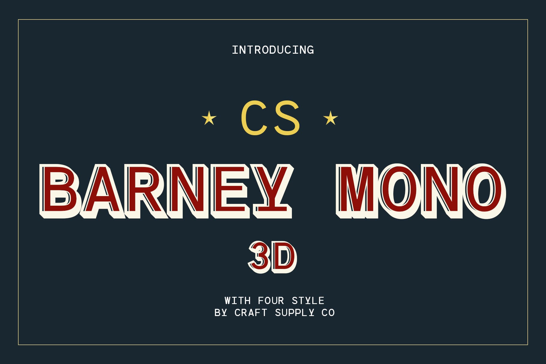 CS Barney Mono 3D: Technical Precision Meets Dynamic Depth - Craft ...
