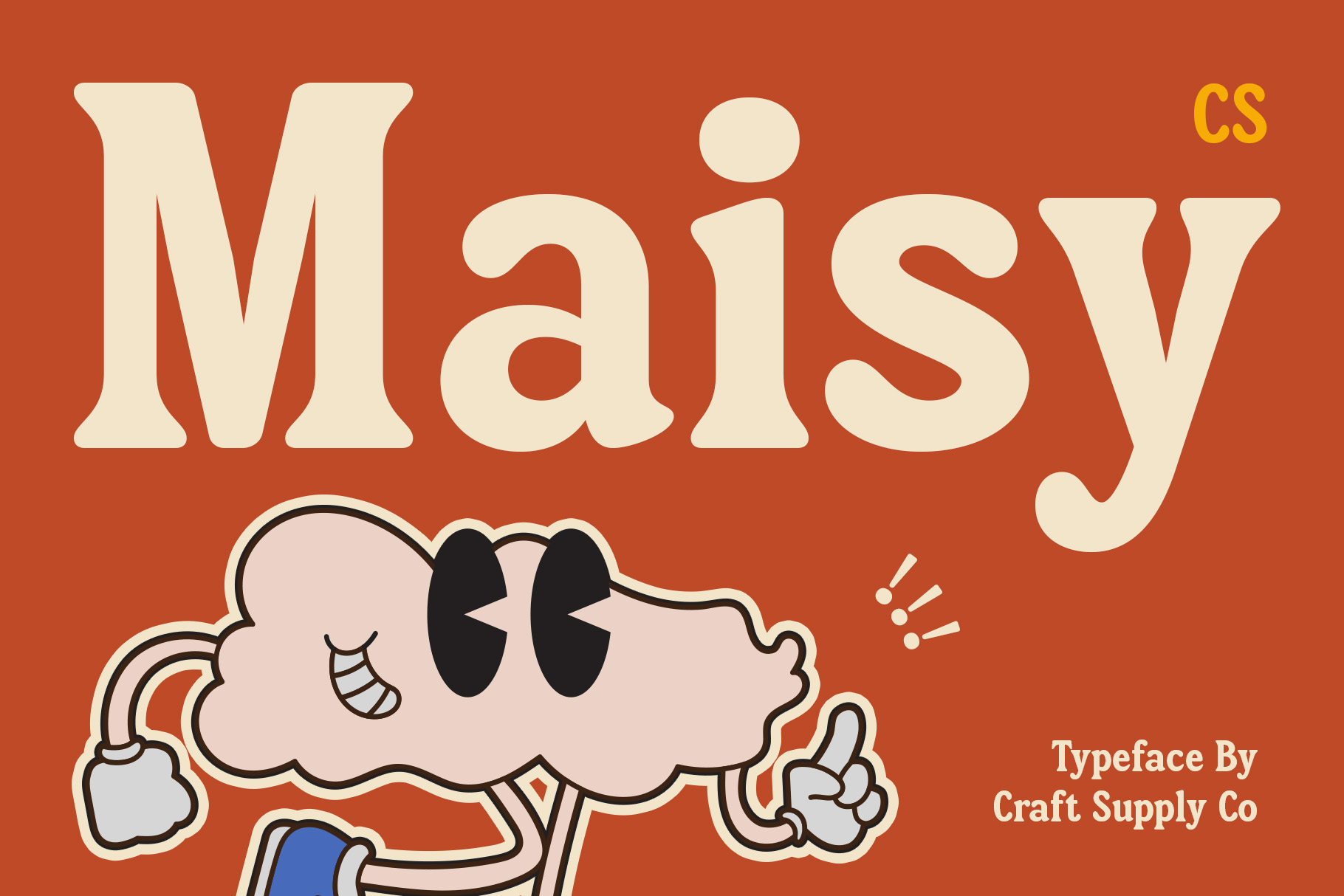 CS Maisy Font: Bold Nostalgia with a 90s Flair - Craft Supply Co