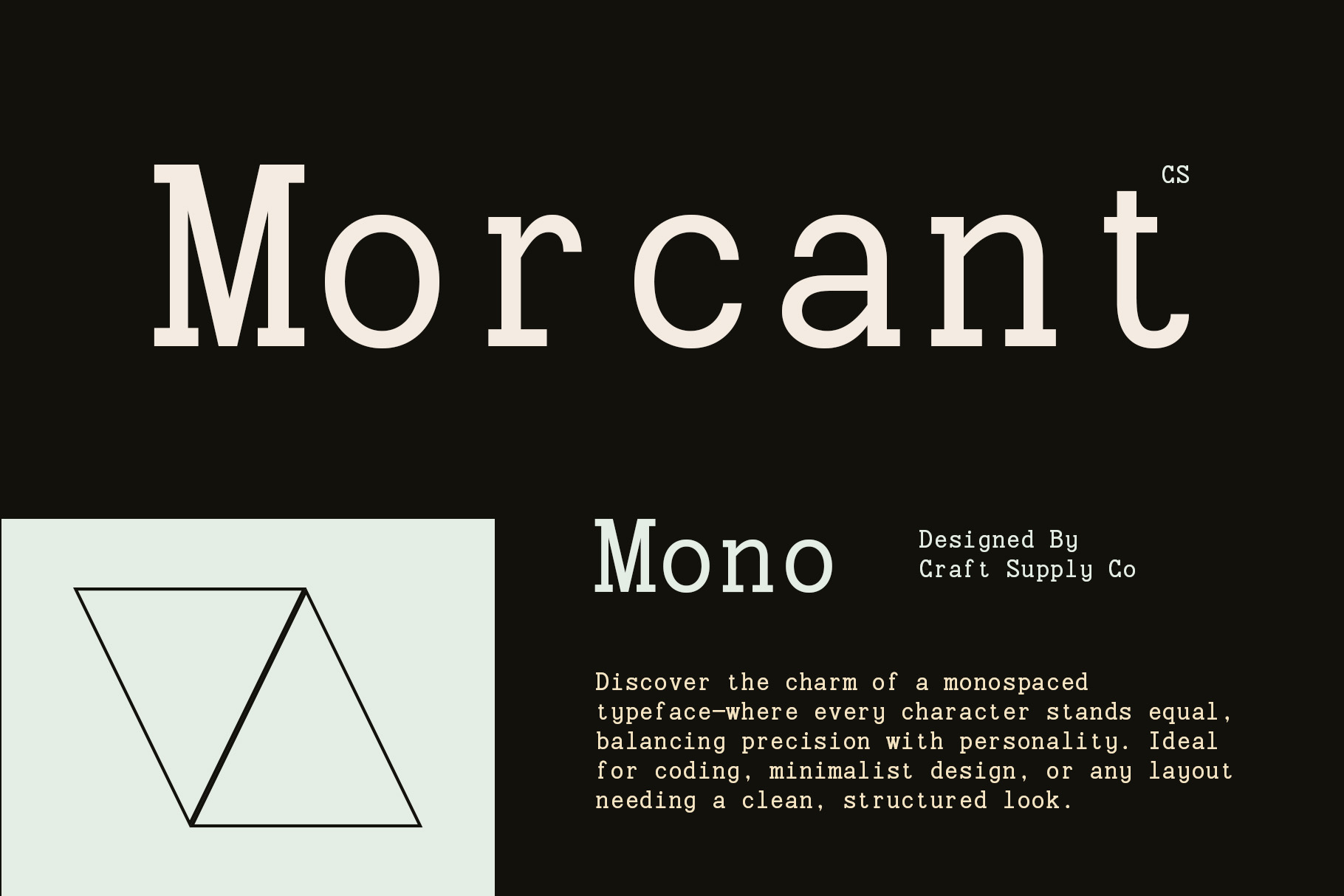 CS Morcant Monospaced: Sophistication Meets Structure - Craft Supply Co