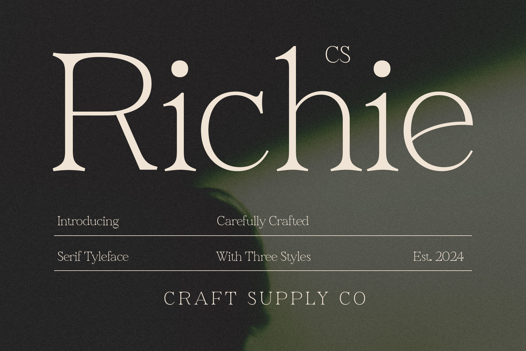 CS Richie Font: Sleek Elegance with Modern Refinement - Craft Supply Co