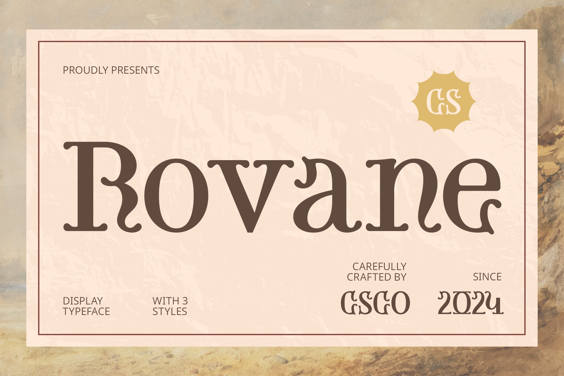 CS Rovane Font: Classic Elegance with Historical Charm - Craft Supply Co