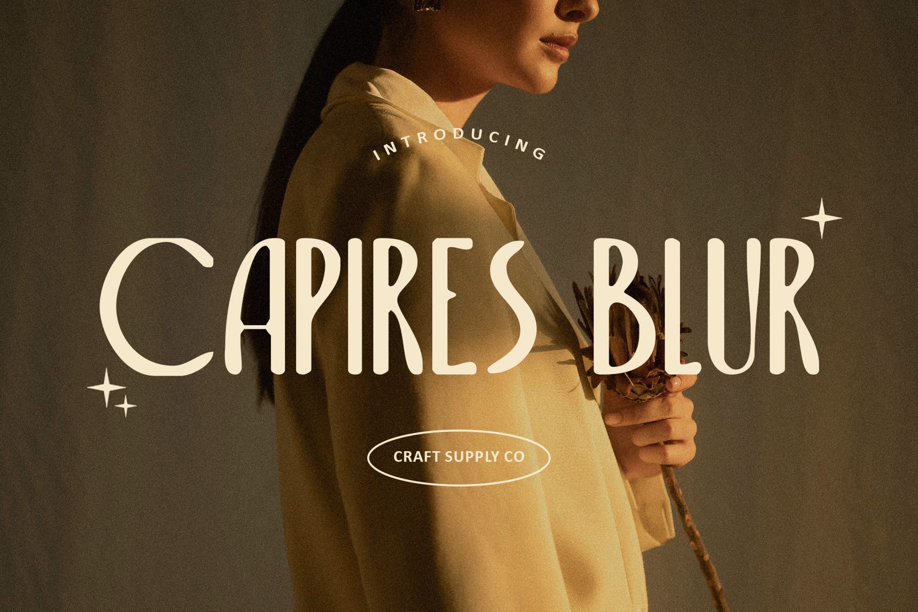 Capires Blur Font: Modern Sans Serif with Art Deco Elegance - Craft Supply Co