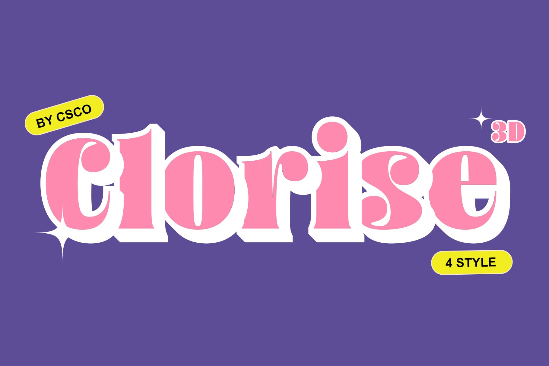 Clorise 3D Font: Bold 80s Energy with a Modern Twist - Craft Supply Co