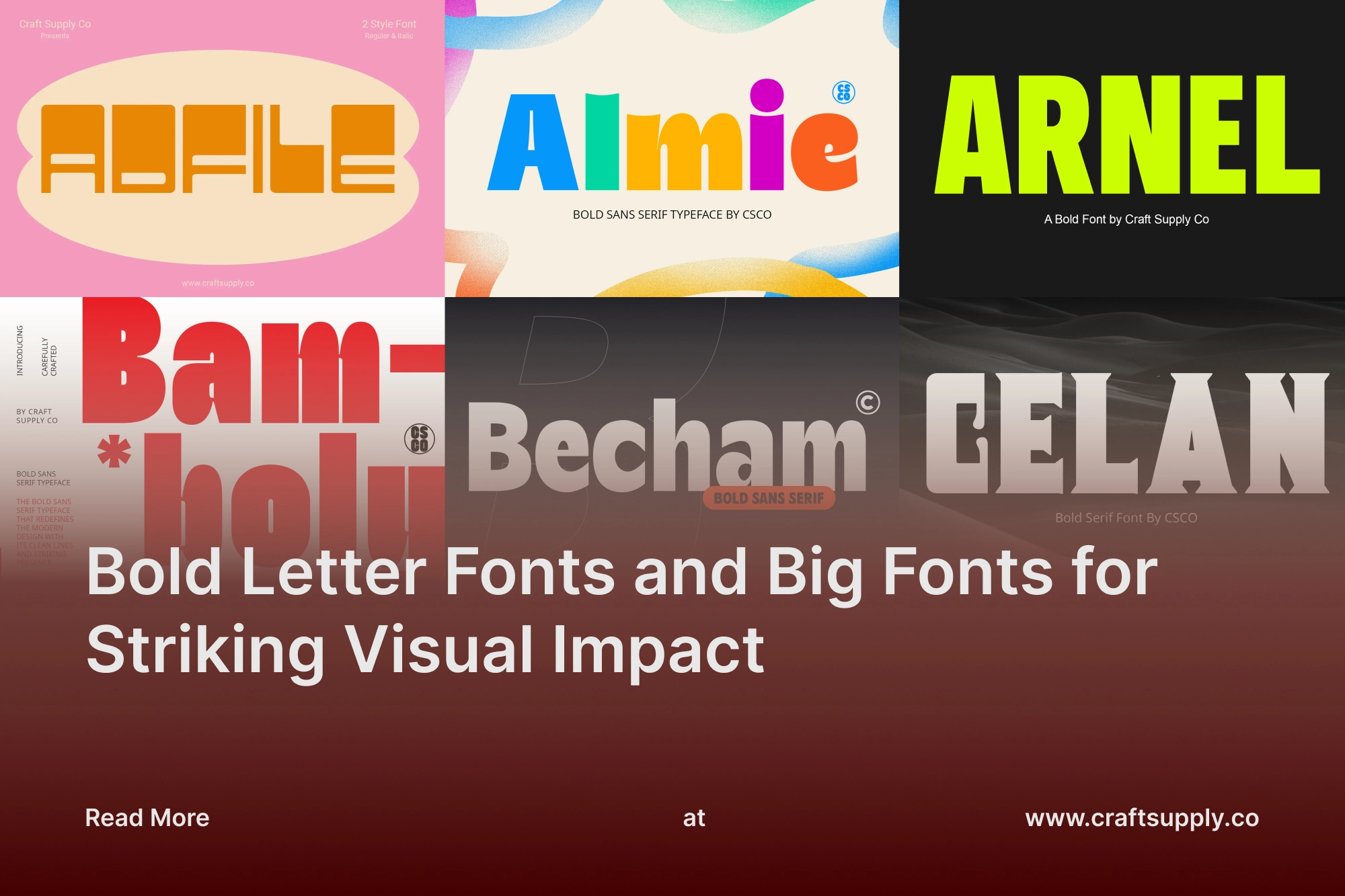 Bold Letter Fonts and Big Fonts for Striking Visual Impact - Craft ...