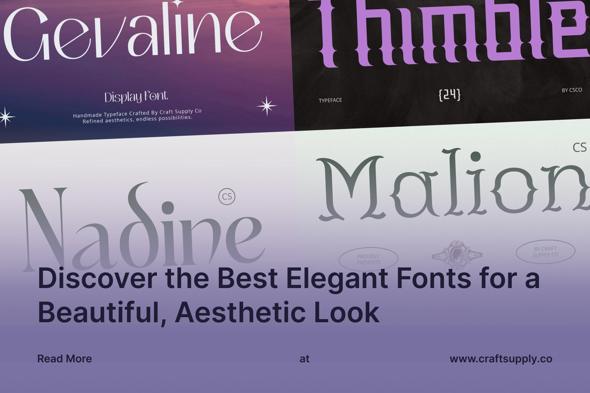 Discover the Best Elegant Fonts for a Beautiful, Aesthetic Look - Craft Supply Co