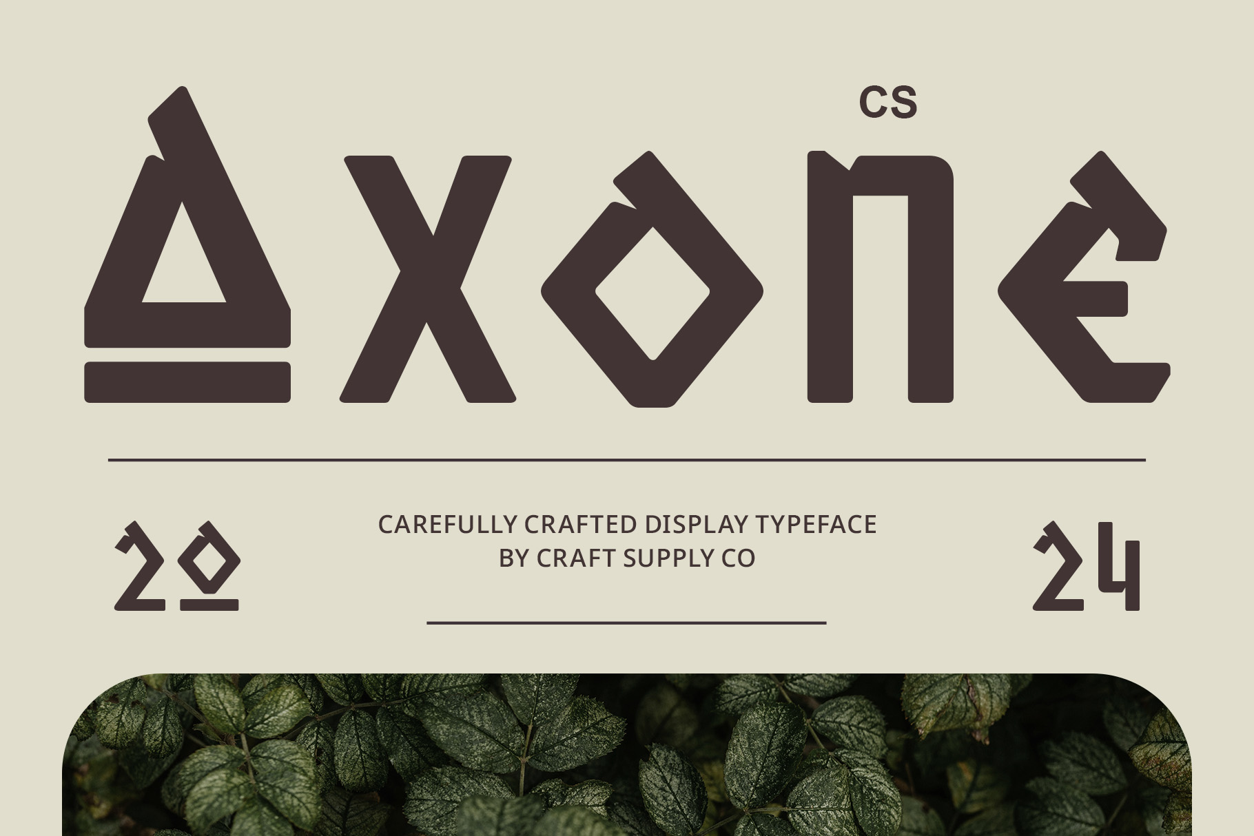 CS Axone Font: Ancient Greek Inspired Display Font - Craft Supply Co