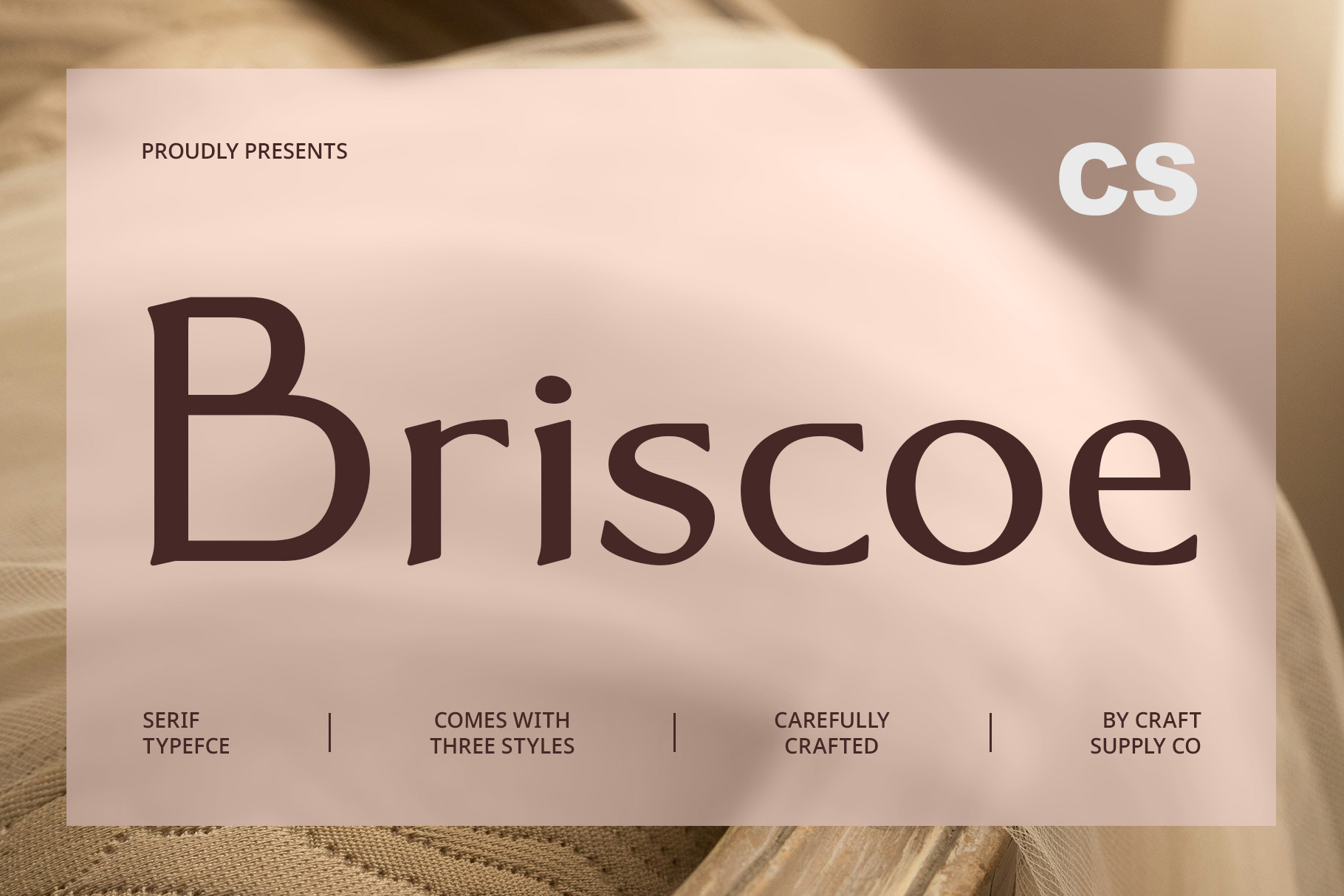 CS Briscoe Font: Where Tradition Meets Modernity - Craft Supply Co
