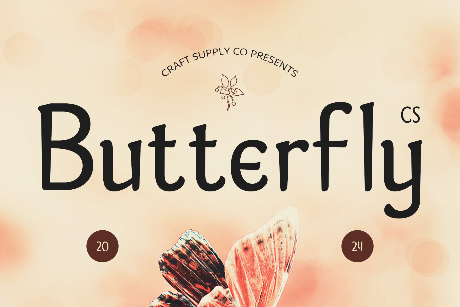CS Butterfly Font: Elegance with a Classical Touch - Craft Supply Co