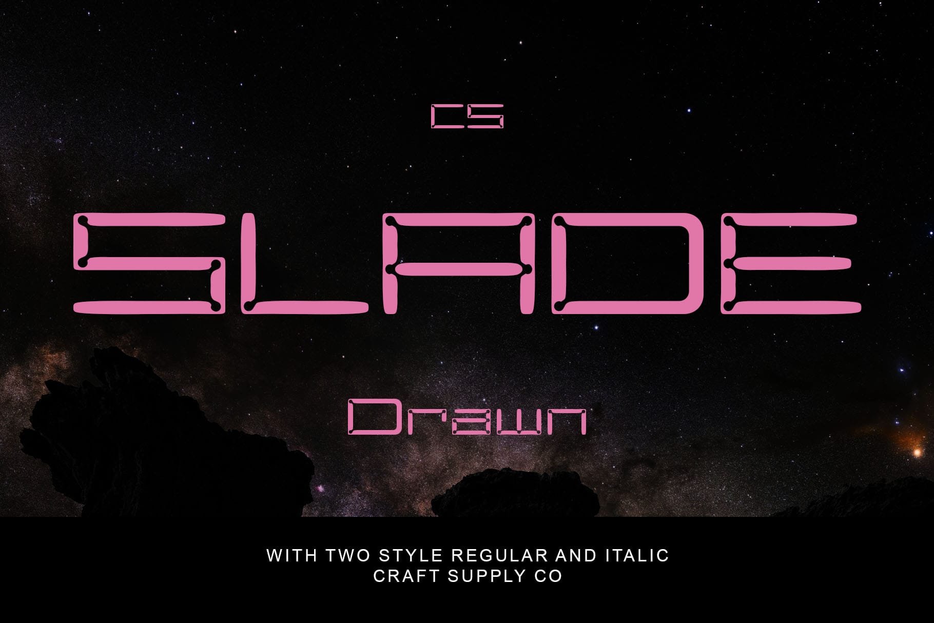 CS Slade Drawn: Modern Clarity with Artistic Flair - Craft Supply Co