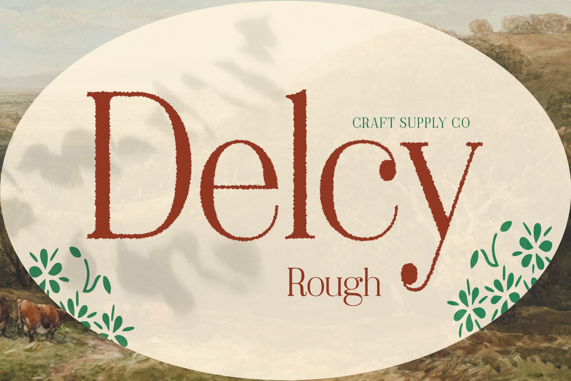 Delcy Rough Font: Elegance Meets Boldness - Craft Supply Co
