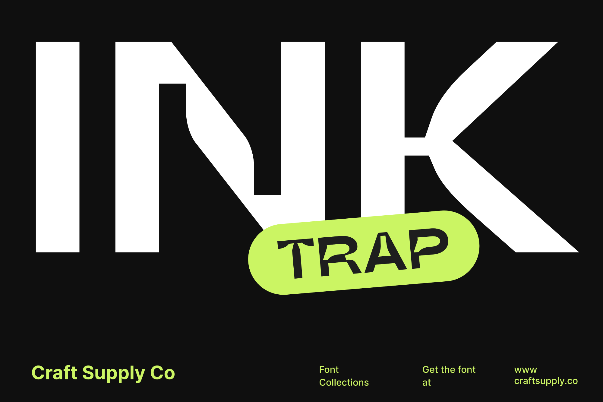 Inktrap Font Collections by Craft Supply Co