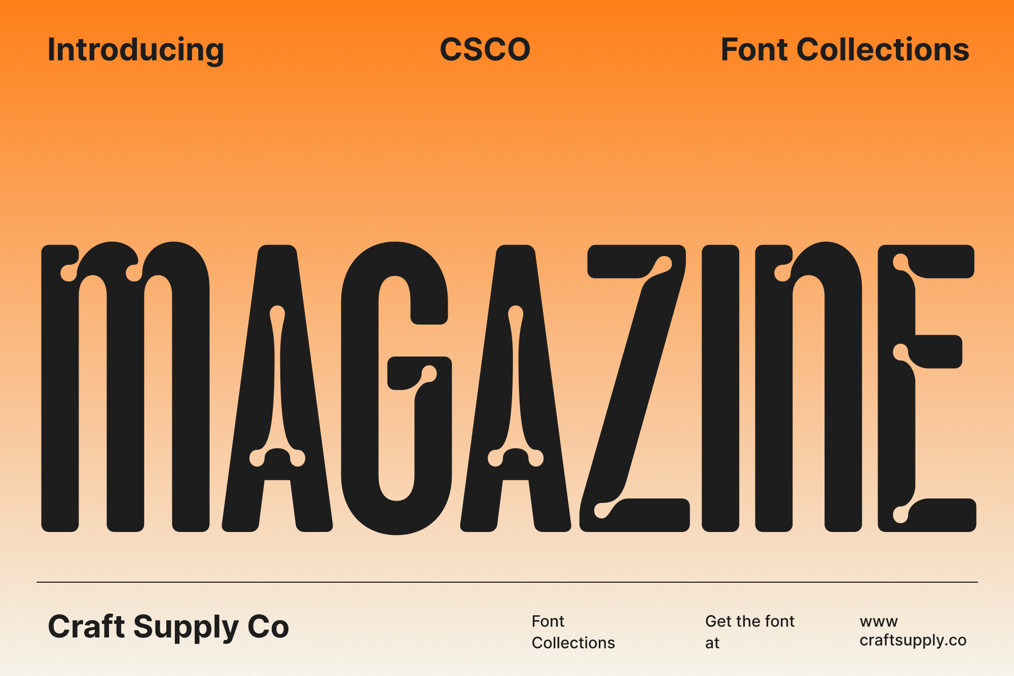 Magazine Font Collections by Craft Supply Co