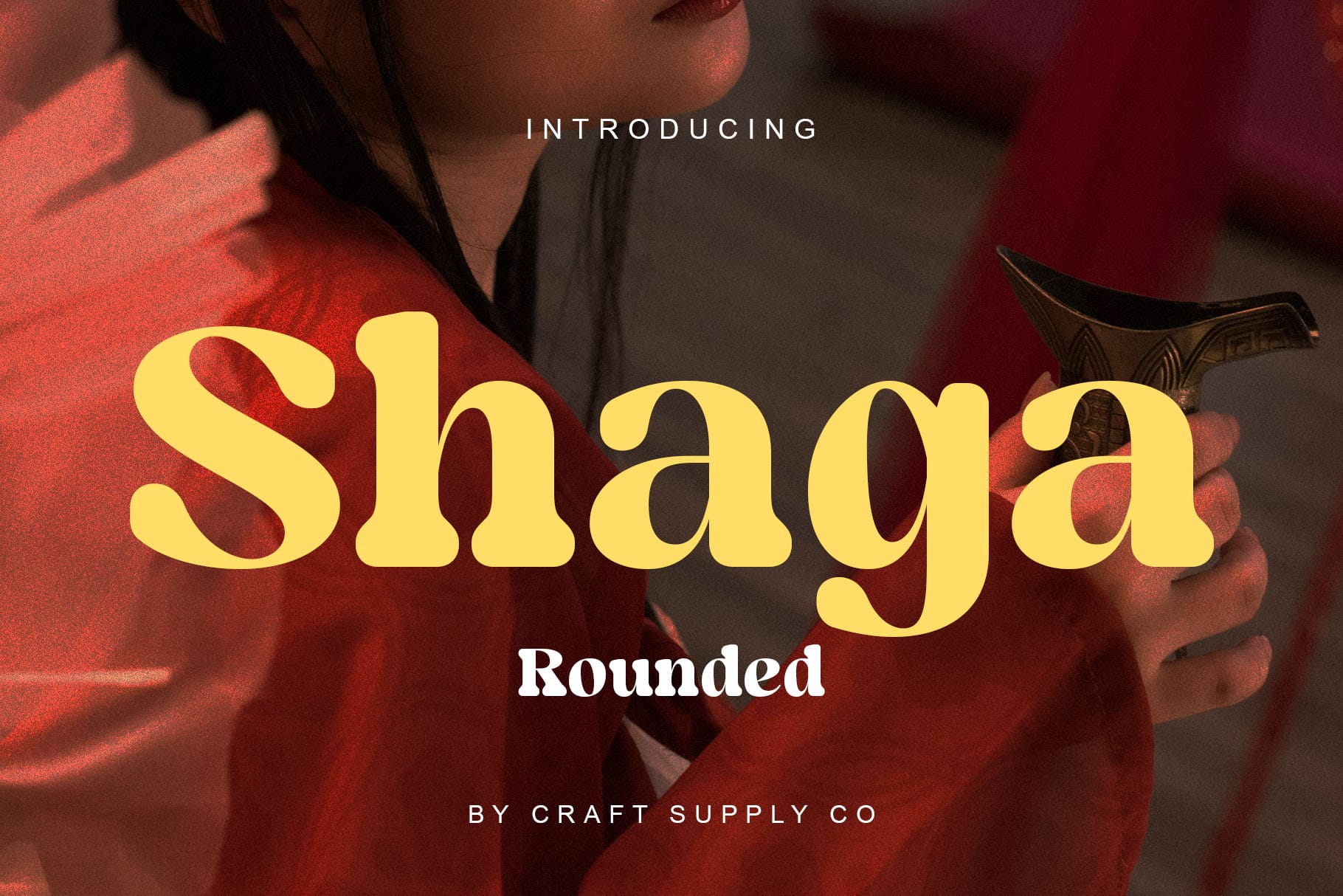 Shaga Rounded Font: Bold Strength with a Retro Charm - Craft Supply Co