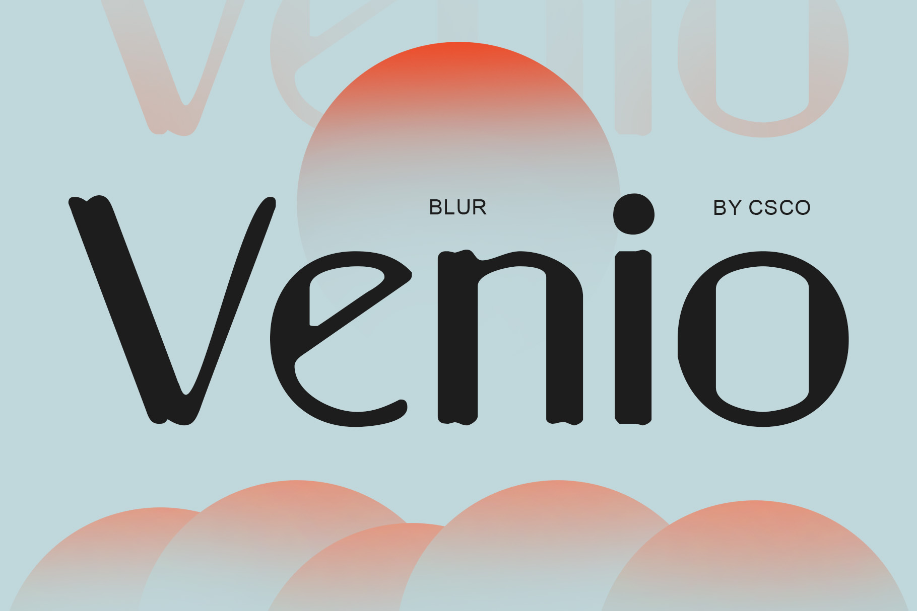 Venio Blur Font: Dynamic Blur Effect for a Unique Twist - Craft Supply Co