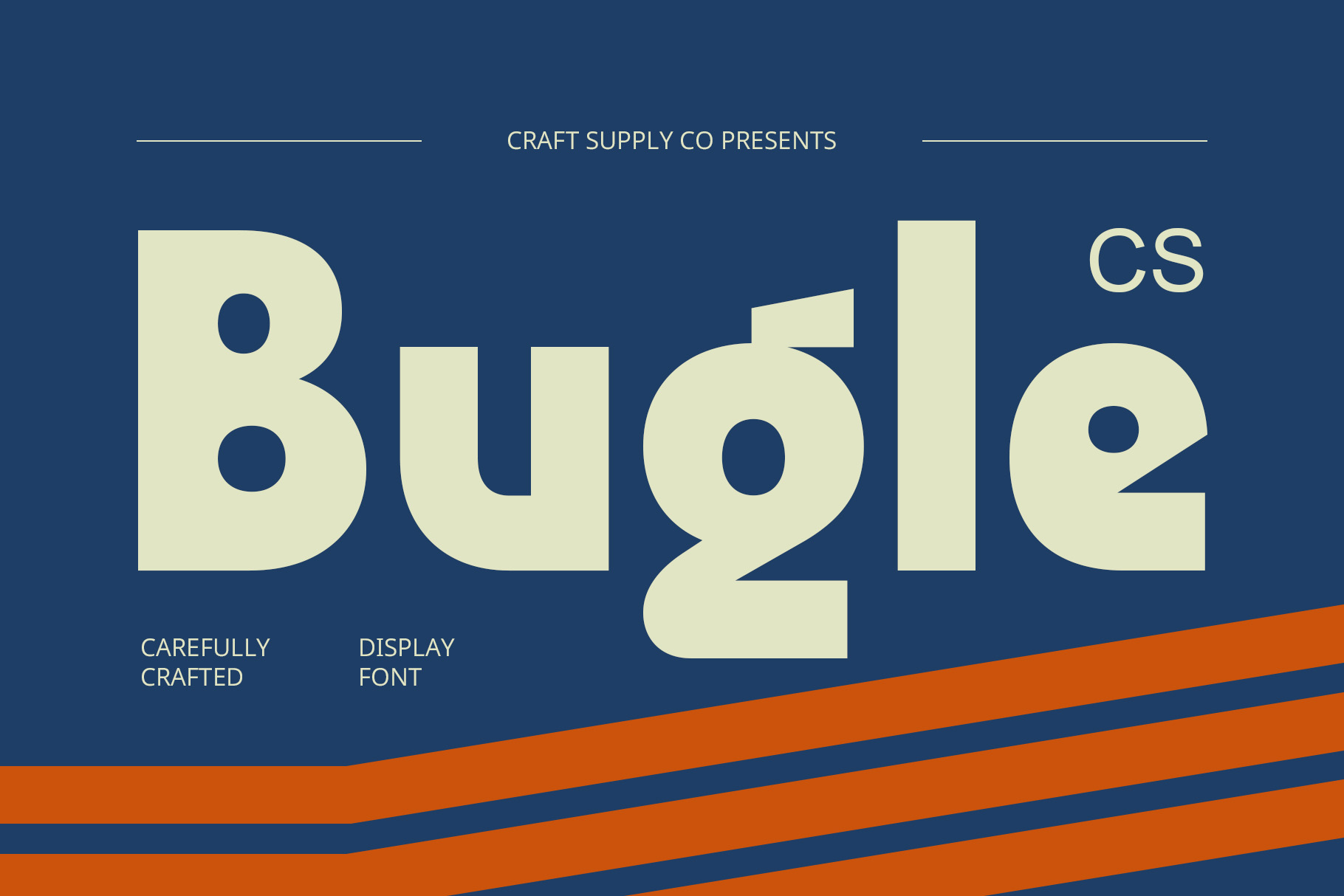 CS Bugle Font: A Bold 80s-Inspired Typeface - Craft Supply Co