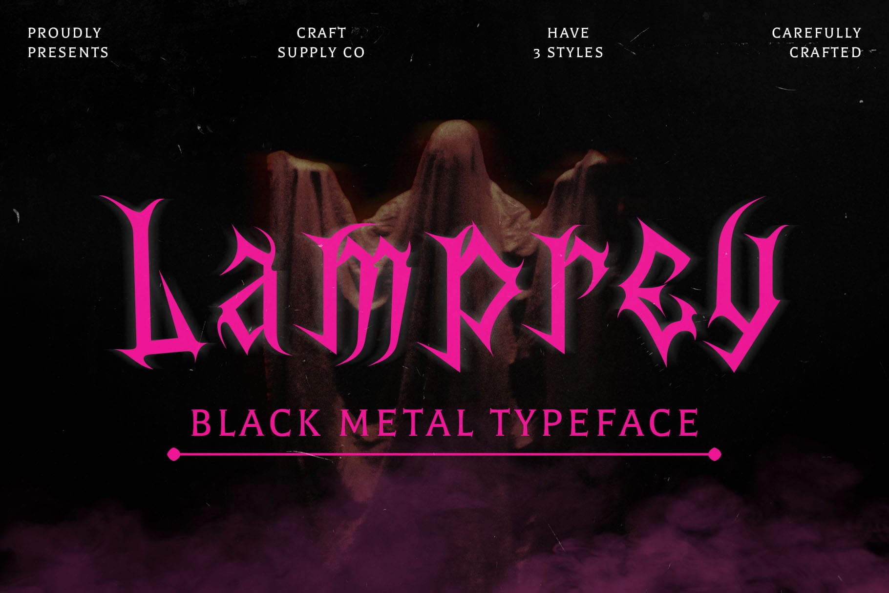CS Lamprey Font: A Dark, Rebellious Typeface - Craft Supply Co