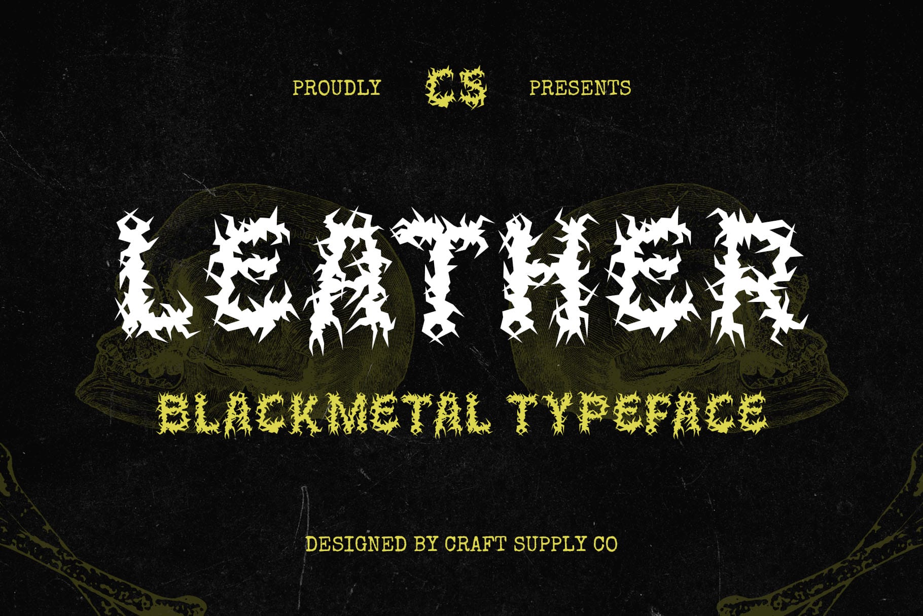 CS Leather Font: Raw, Rebellious Energy - Craft Supply Co