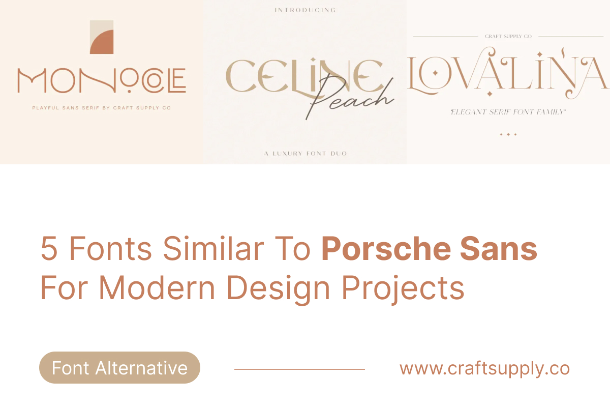 5 Fonts Similar to Porsche Sans for Modern Design Projects - Craft ...