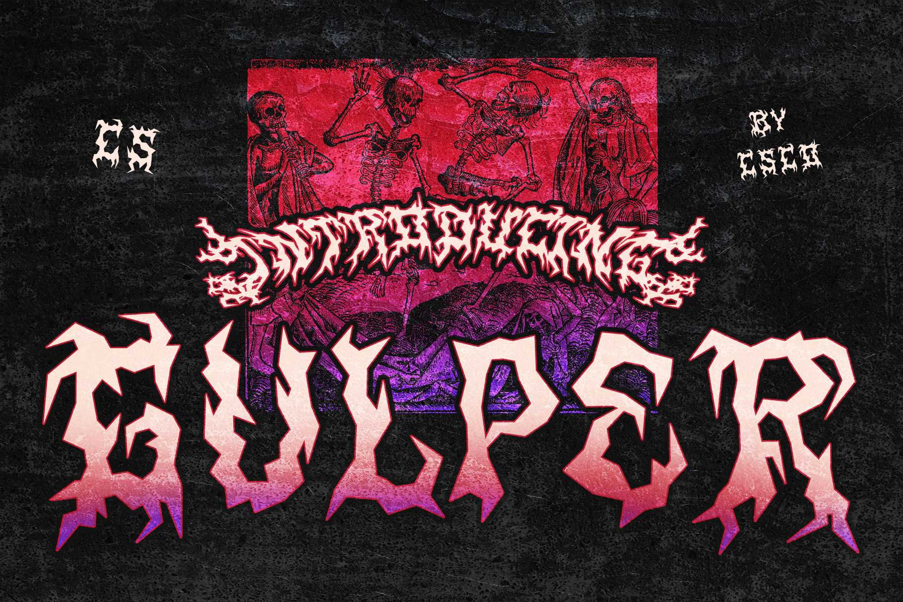 CS Gulper Font: Unleash the Darkness - Craft Supply Co