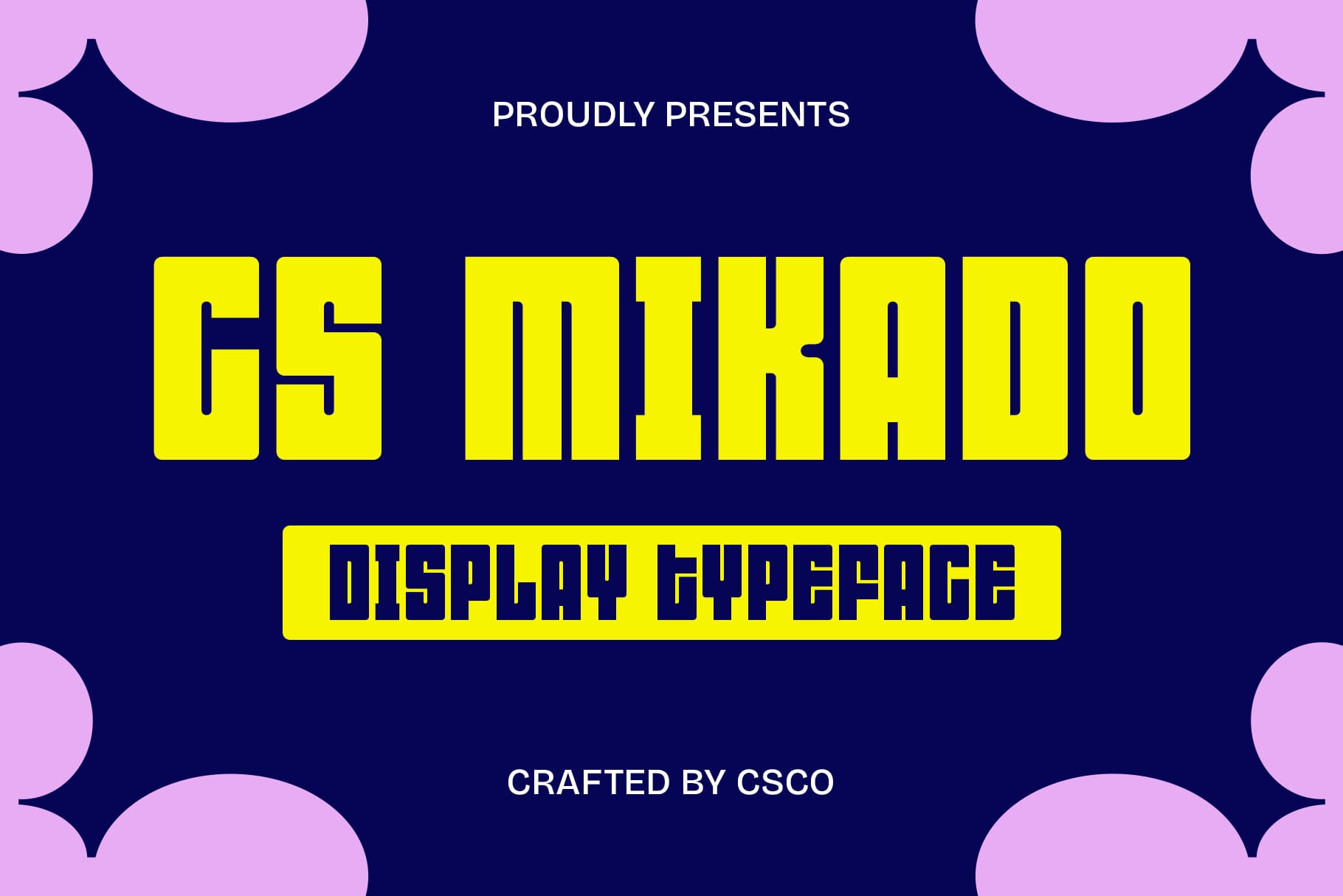CS Mikado Font: Bold, Compact, and Y2K-Inspired - Craft Supply Co