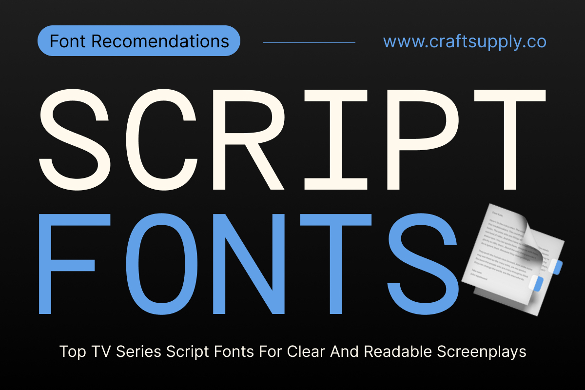 Top TV Series Script Fonts for Clear and Readable Screenplays - Craft ...