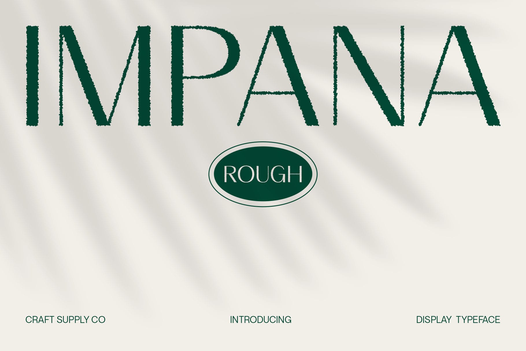 Impana Rough Font: Modern Simplicity with a Textured Edge - Craft Supply Co