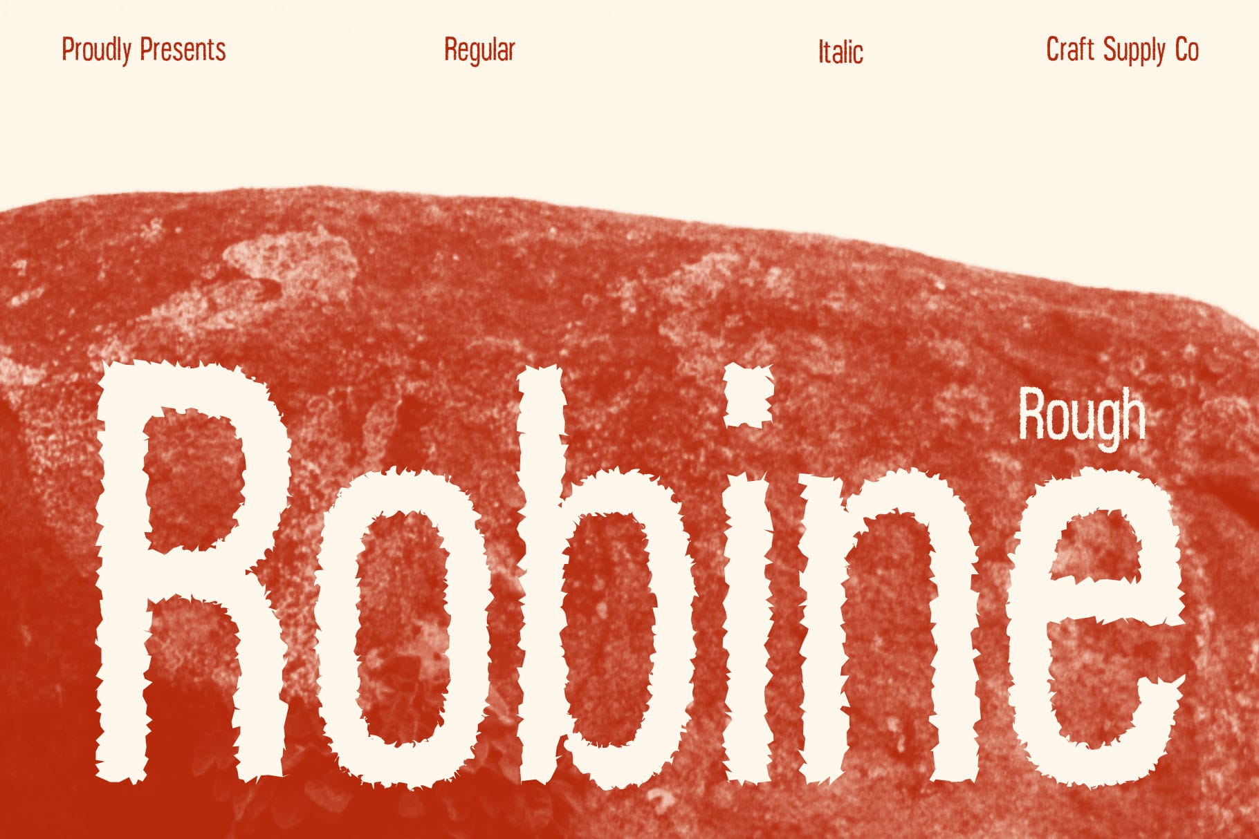 Robine Rough Font: Bold, Rugged, and Industrial - Craft Supply Co