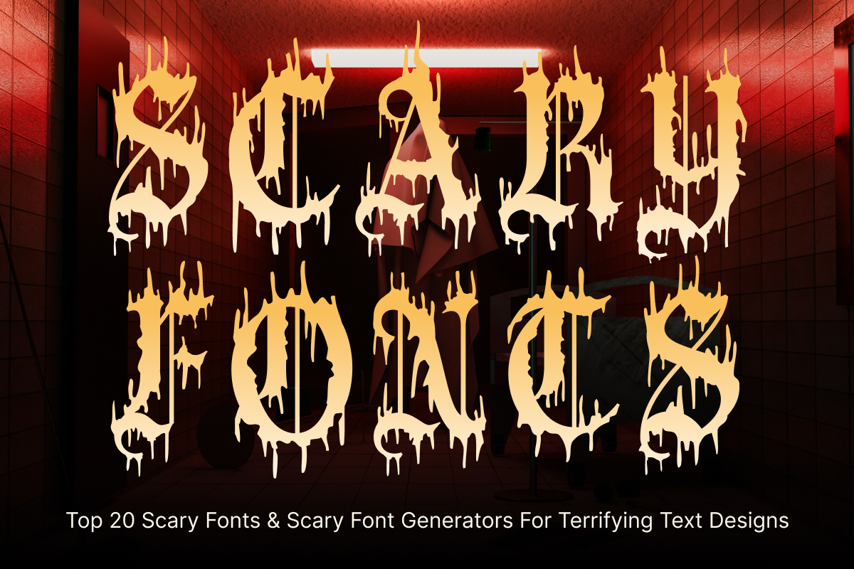 Top 20 Scary Fonts & Scary Font Generators for Terrifying Text Designs