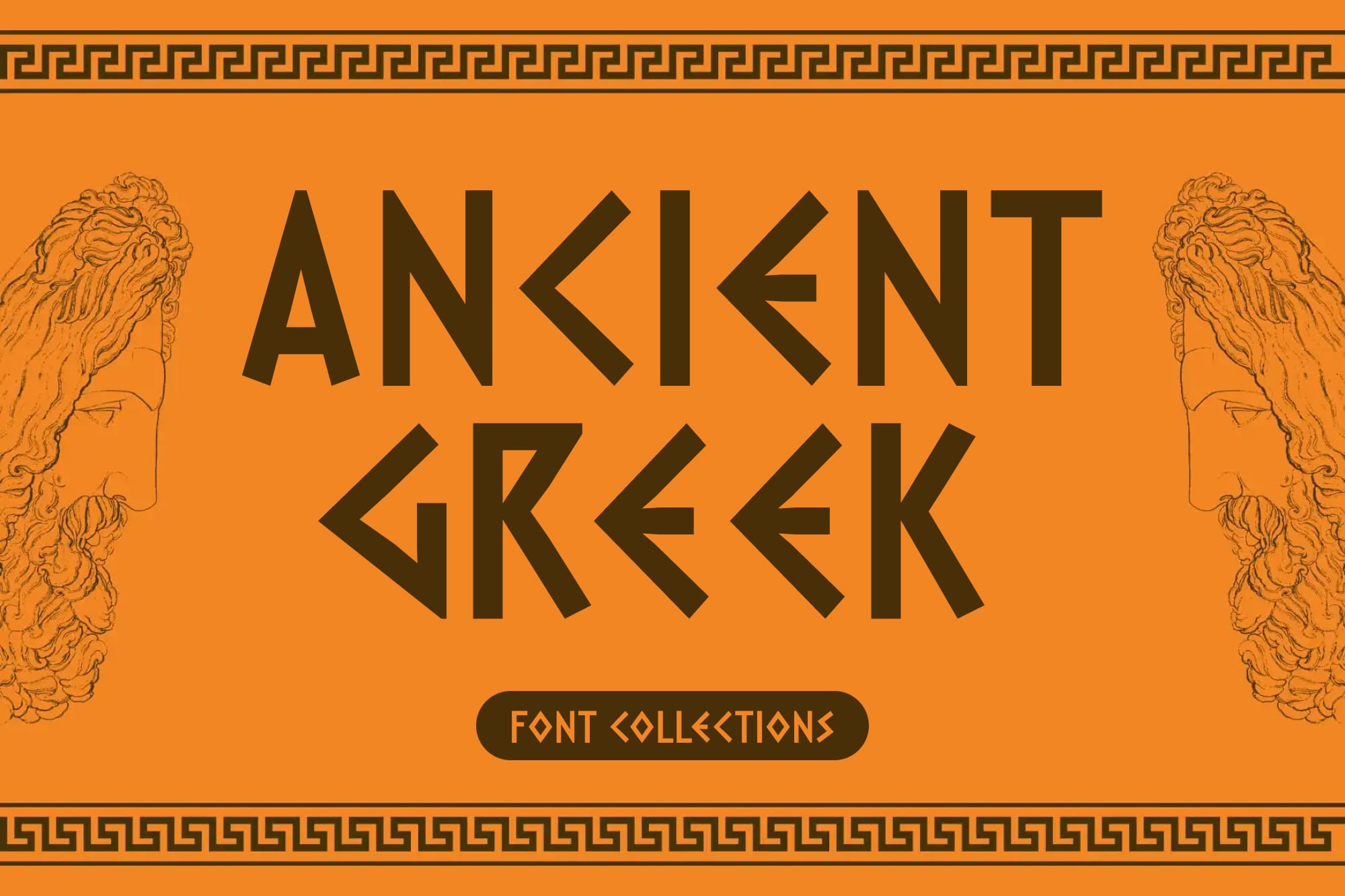 Ancient Greek Font Collections by Craft Supply Co