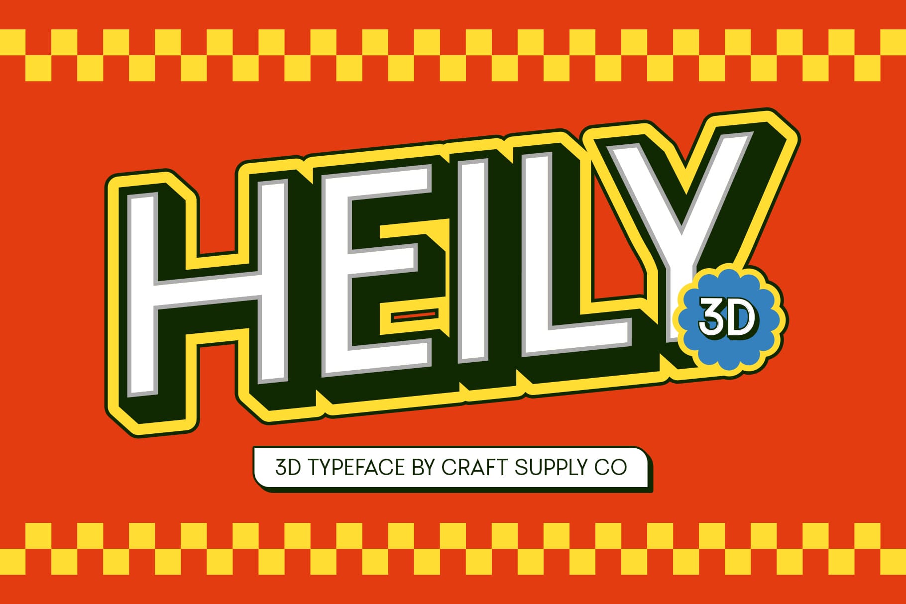Heily 3D Font: Precision Meets Depth - Craft Supply Co
