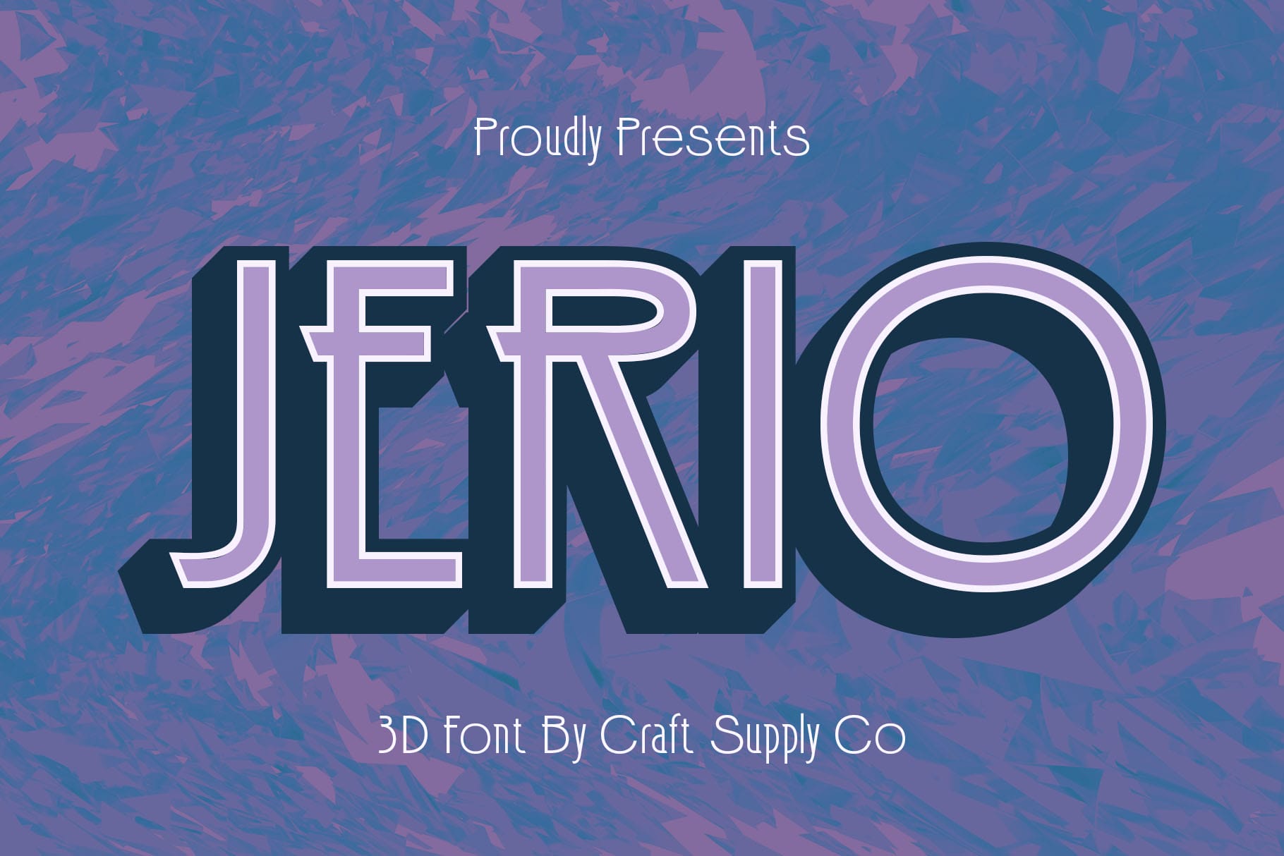 Jerio 3D Font: Bold Innovation with a Futuristic Touch - Craft Supply Co