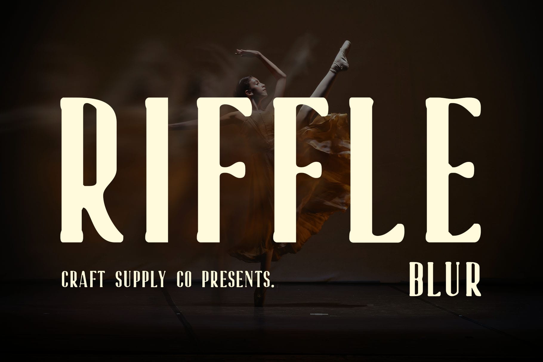 Riffle Blur Font: Where Elegance Fades into Art - Craft Supply Co