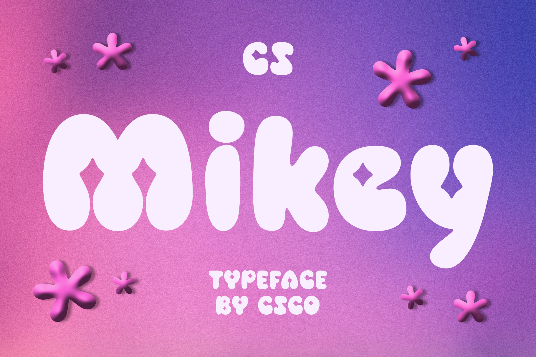 CS Mikey Font: Bubble Fun with a Funky Twist - Craft Supply Co