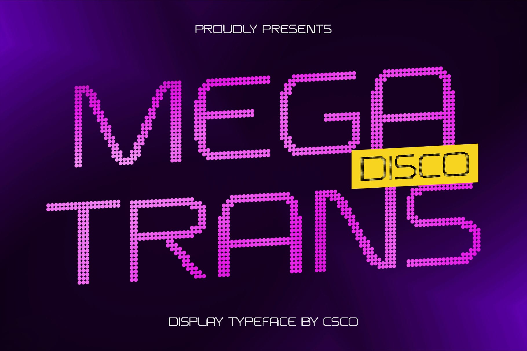 Megatrans Disco Font: Futuristic Energy with a Vibrant Spark - Craft ...