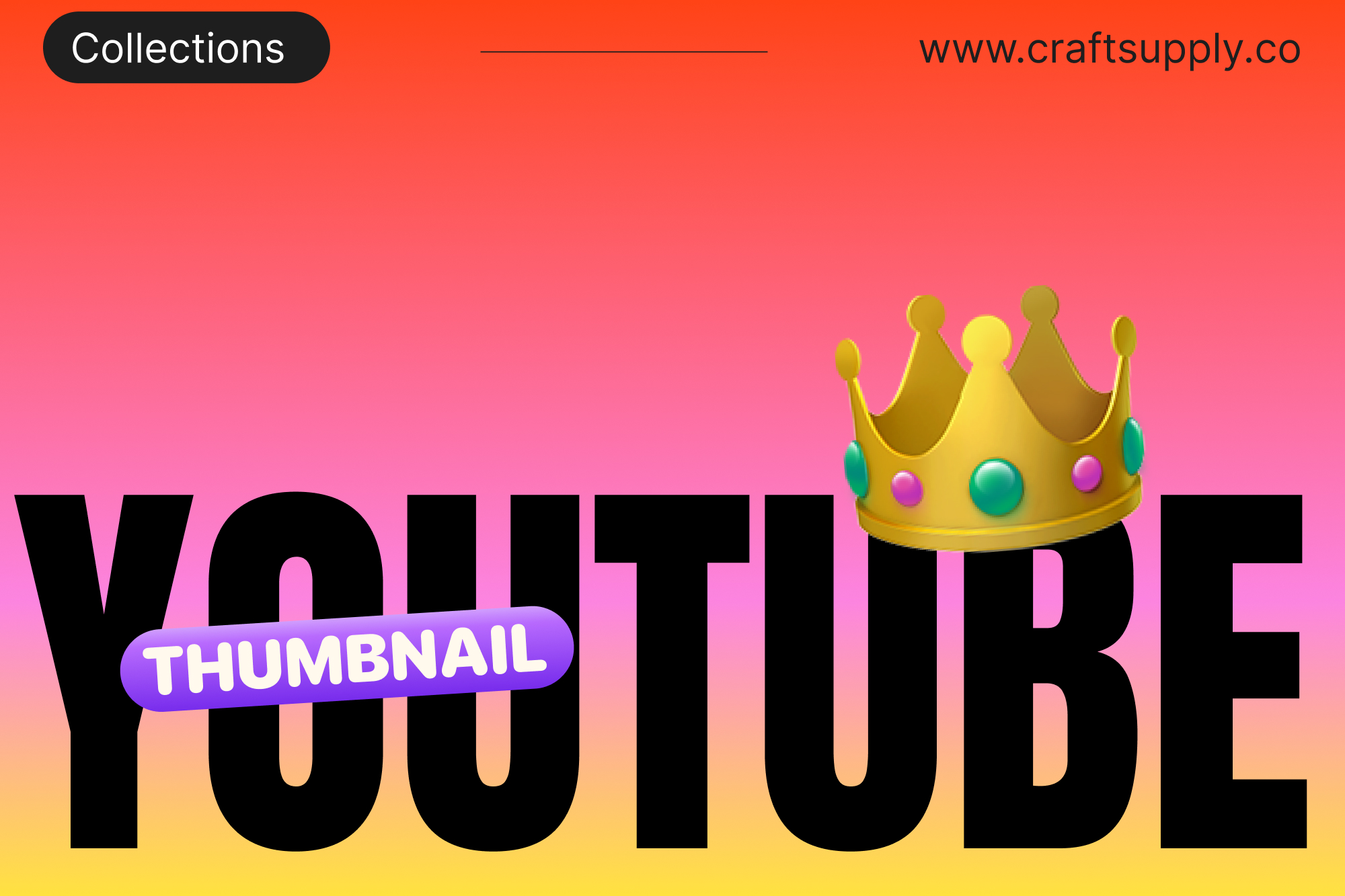 Youtube Thumbnail Font Collections by Craft Supply Co