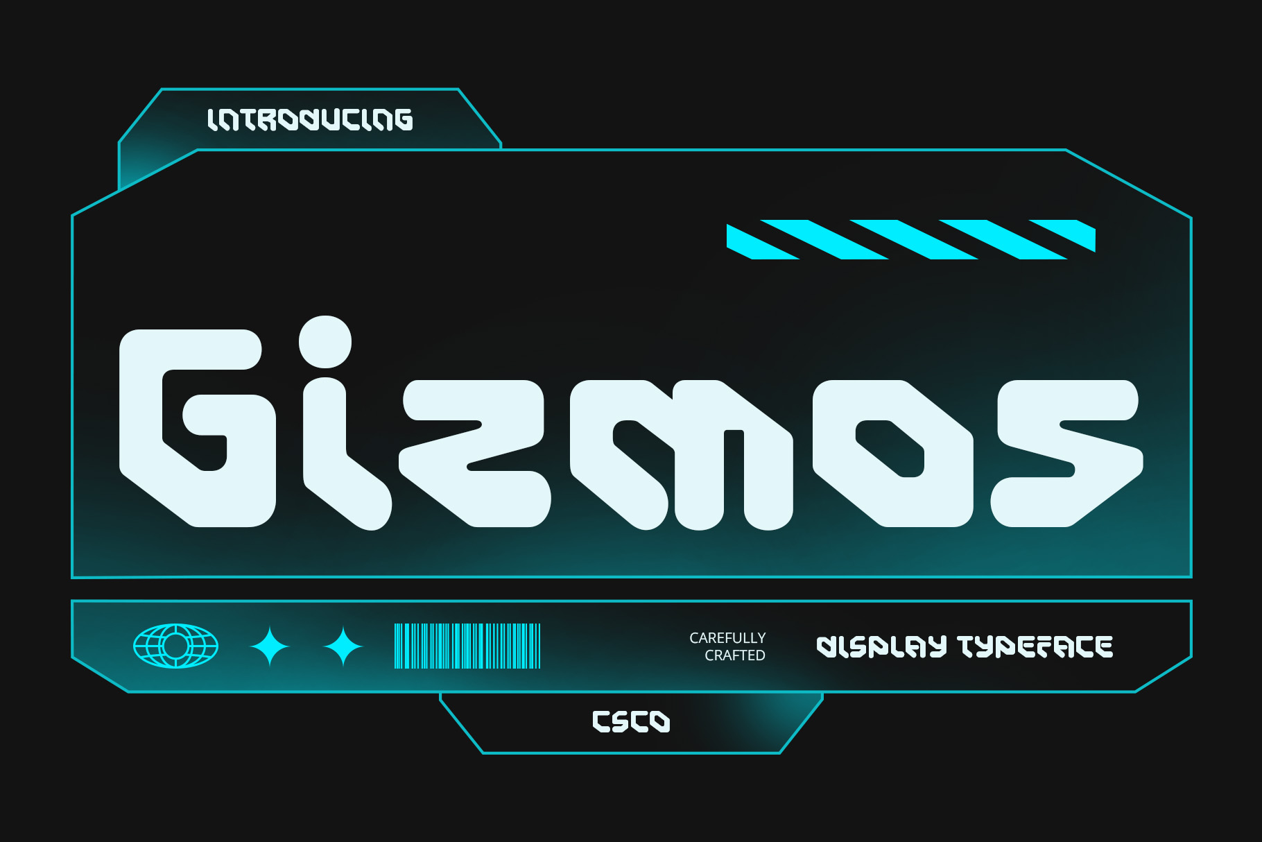 Gizmos Font: Modern Geometry with Techno Edge - Craft Supply Co