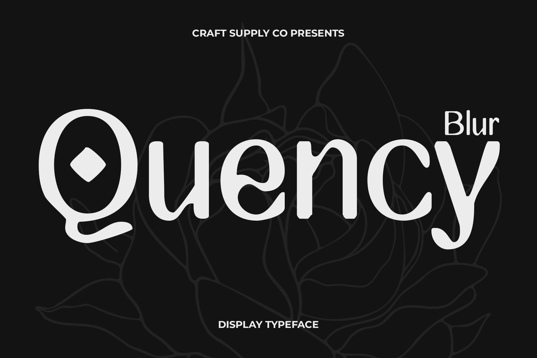 Quency Blur Font: Soft Elegance Meets Artistic Flair - Craft Supply Co