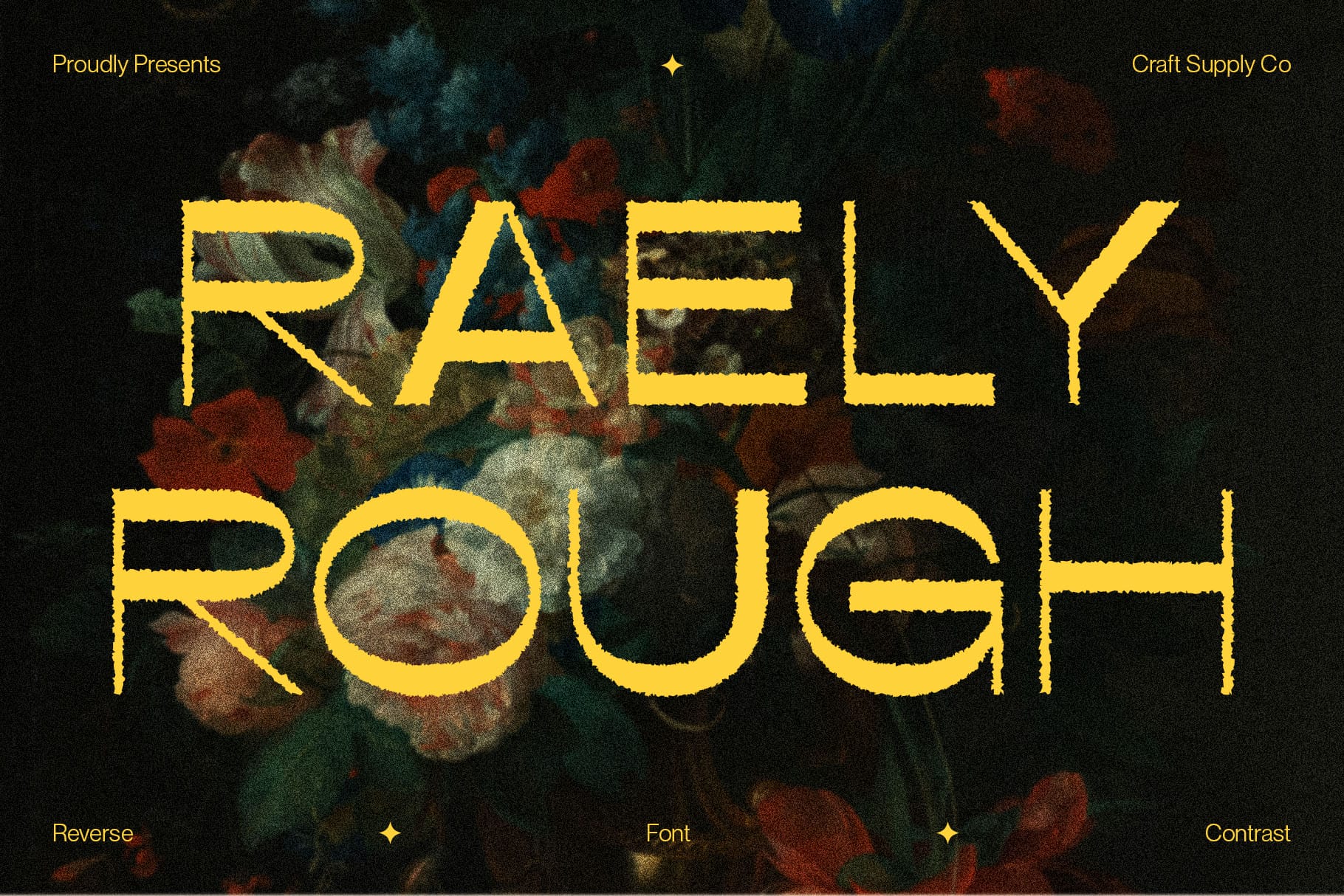 Raely Rough Font: Retro Funk with a Gritty Twist - Craft Supply Co