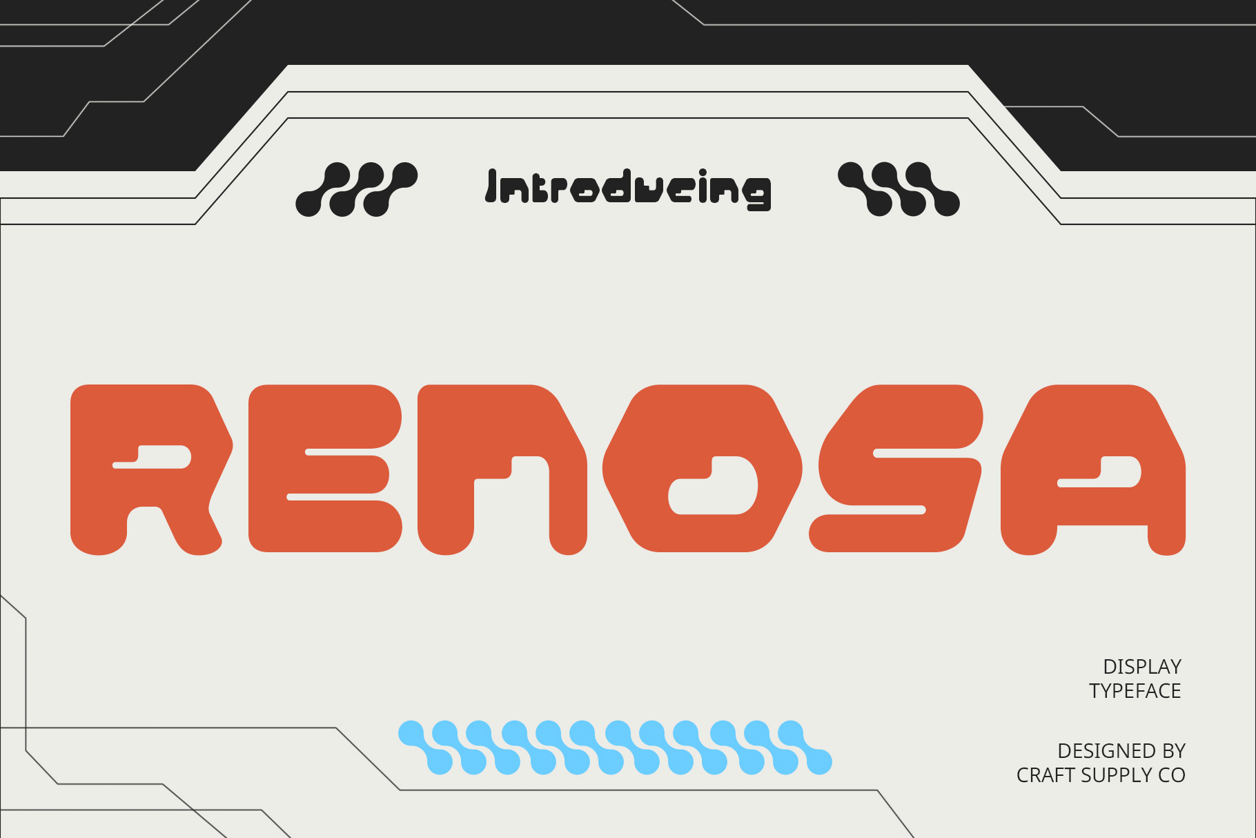 Renosa Font: Sharp Techno Energy in Type - Craft Supply Co