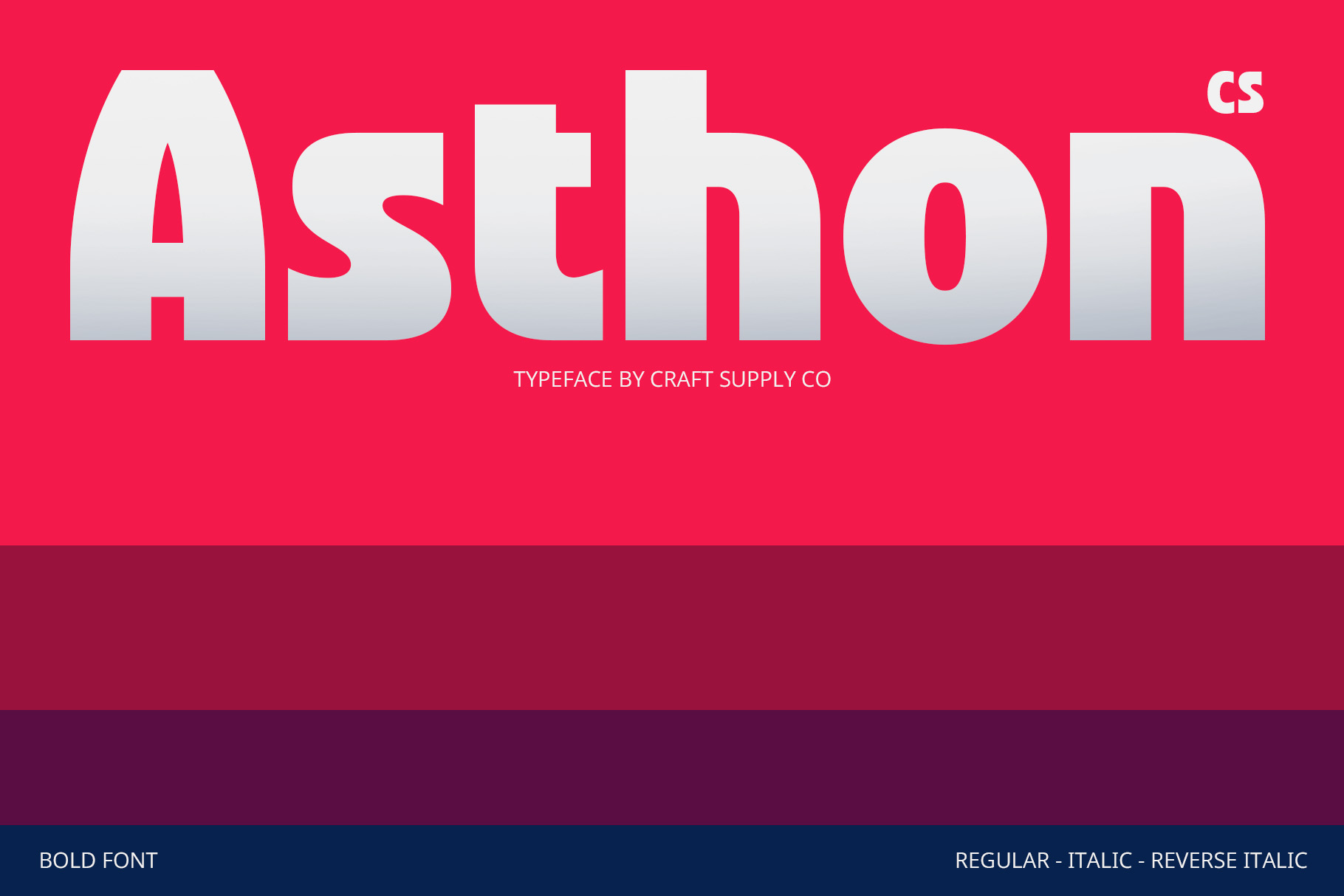 CS Asthon Font: A Clean and Confident Bold Sans Serif - Craft Supply Co