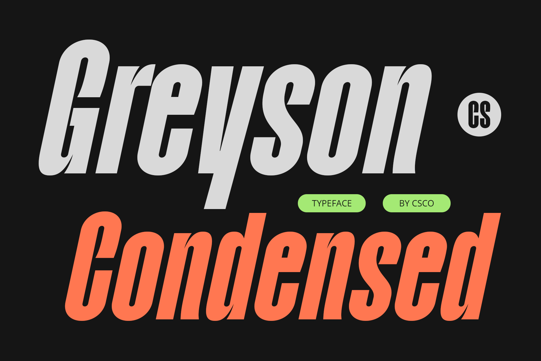 CS Greyson Font: Compact Power with Modern Precision - Craft Supply Co