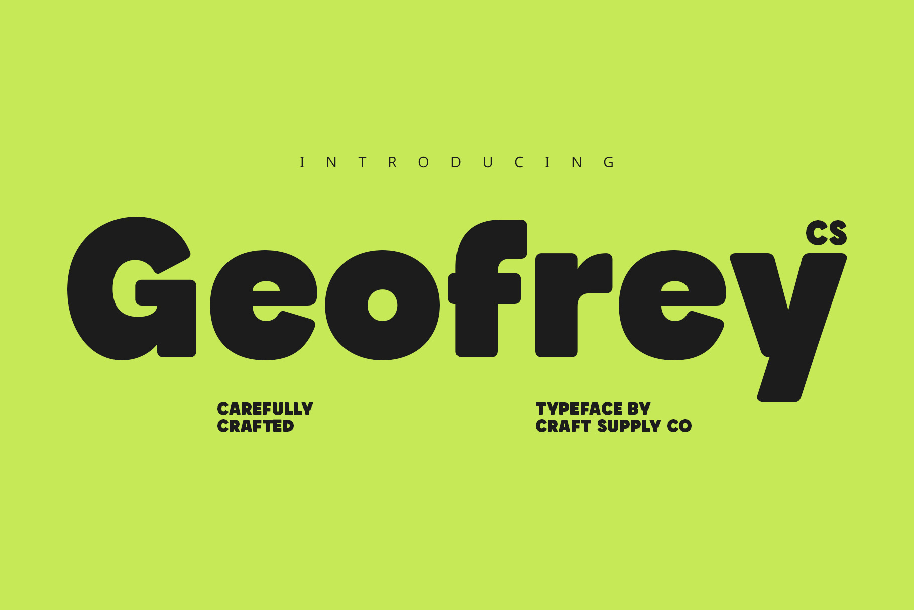 CS Geofrey Font: Strength in Geometric Precision - Craft Supply Co