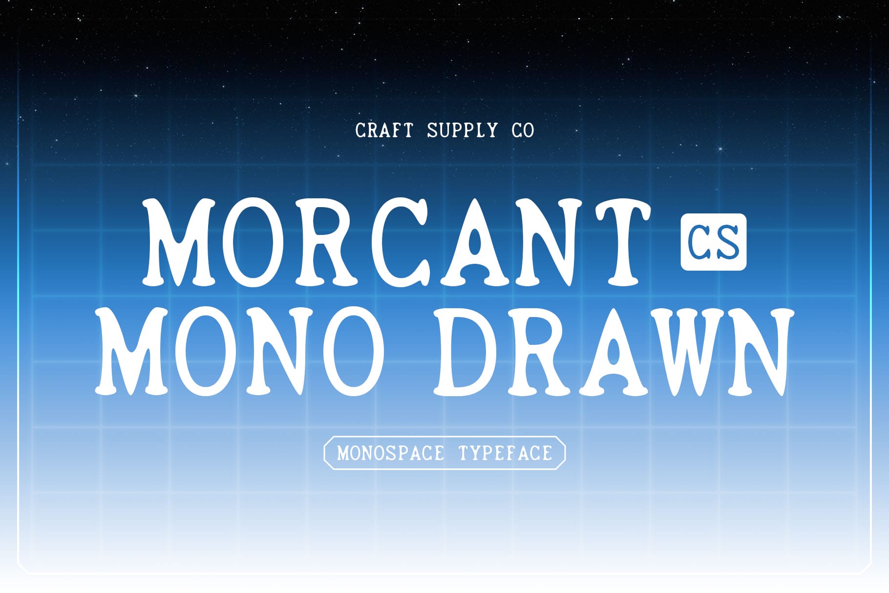 CS Morcant Mono Drawn: Monospaced Elegance with Flair - Craft Supply Co