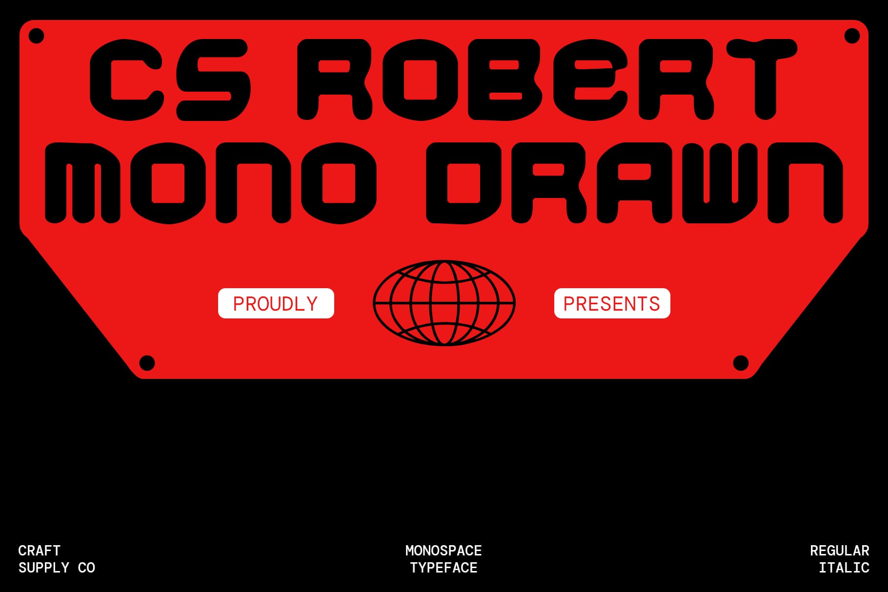 CS Robert Mono Drawn: Playful Pixel-Inspired Design - Craft Supply Co