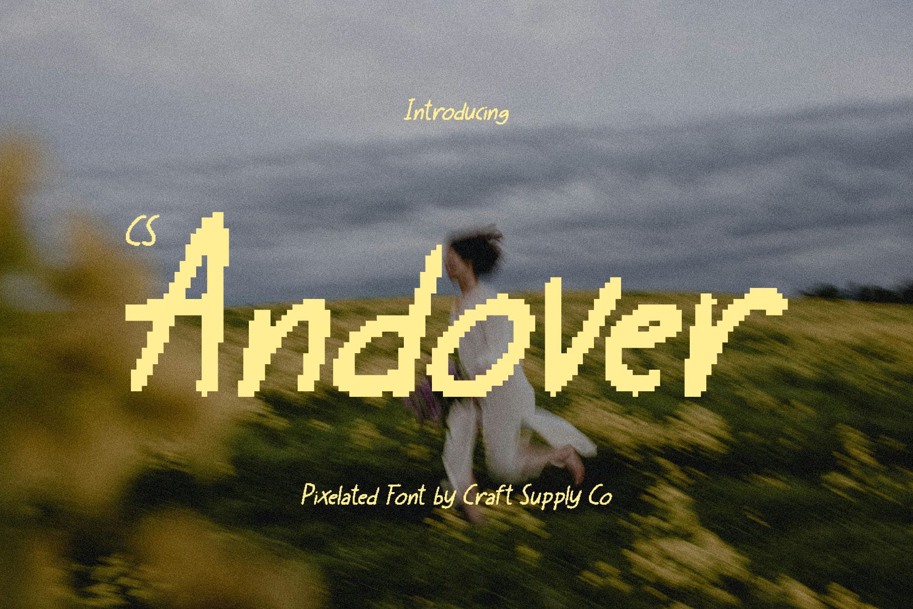 CS Andover Pixel – Handwritten Pixel Display Font