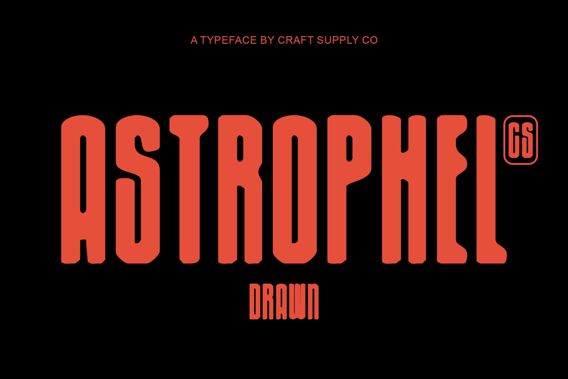 CS Astrophel Drawn – Condensed Sans Serif with Elegance