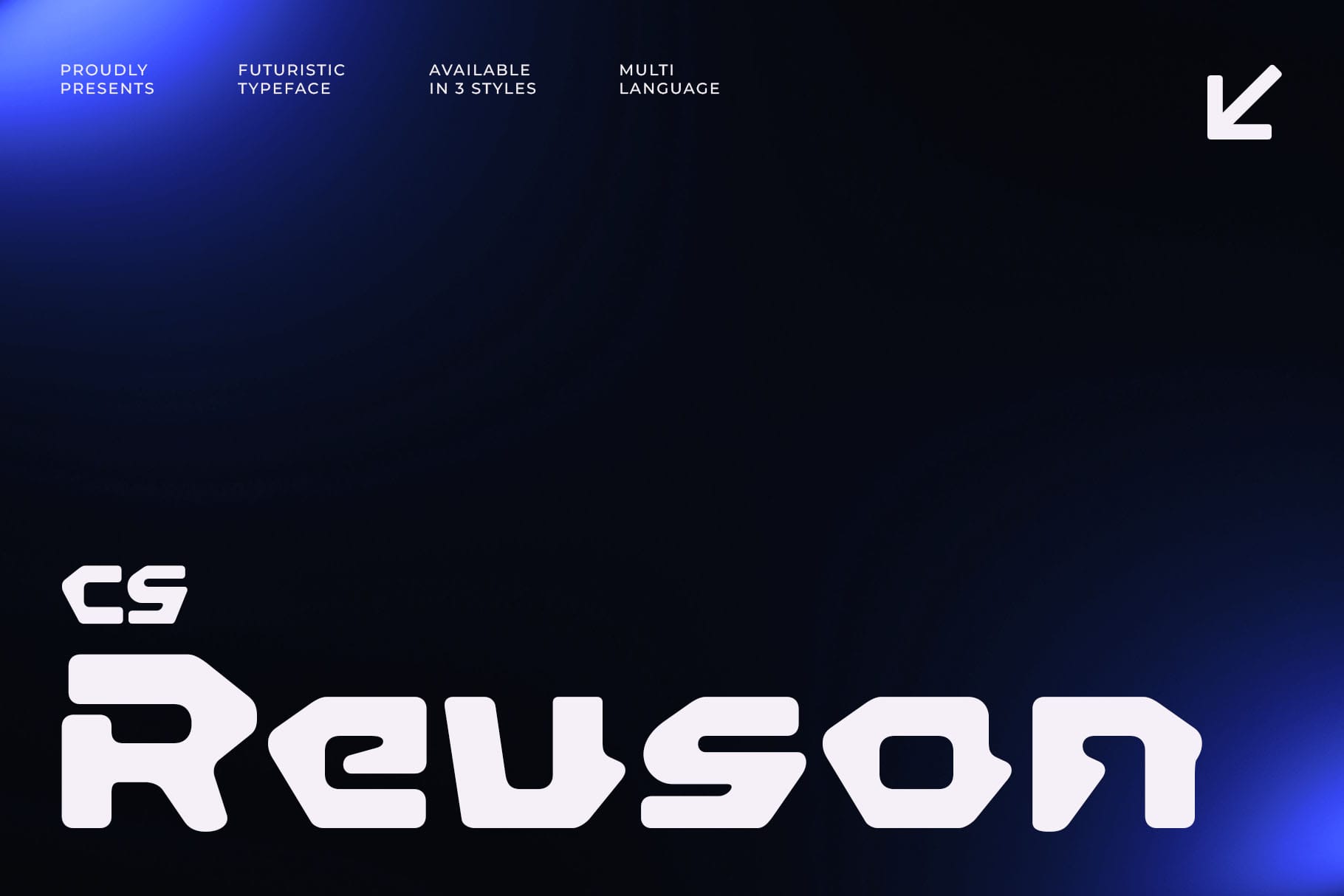 CS Revson – Futuristic Display Font with Techno Edge