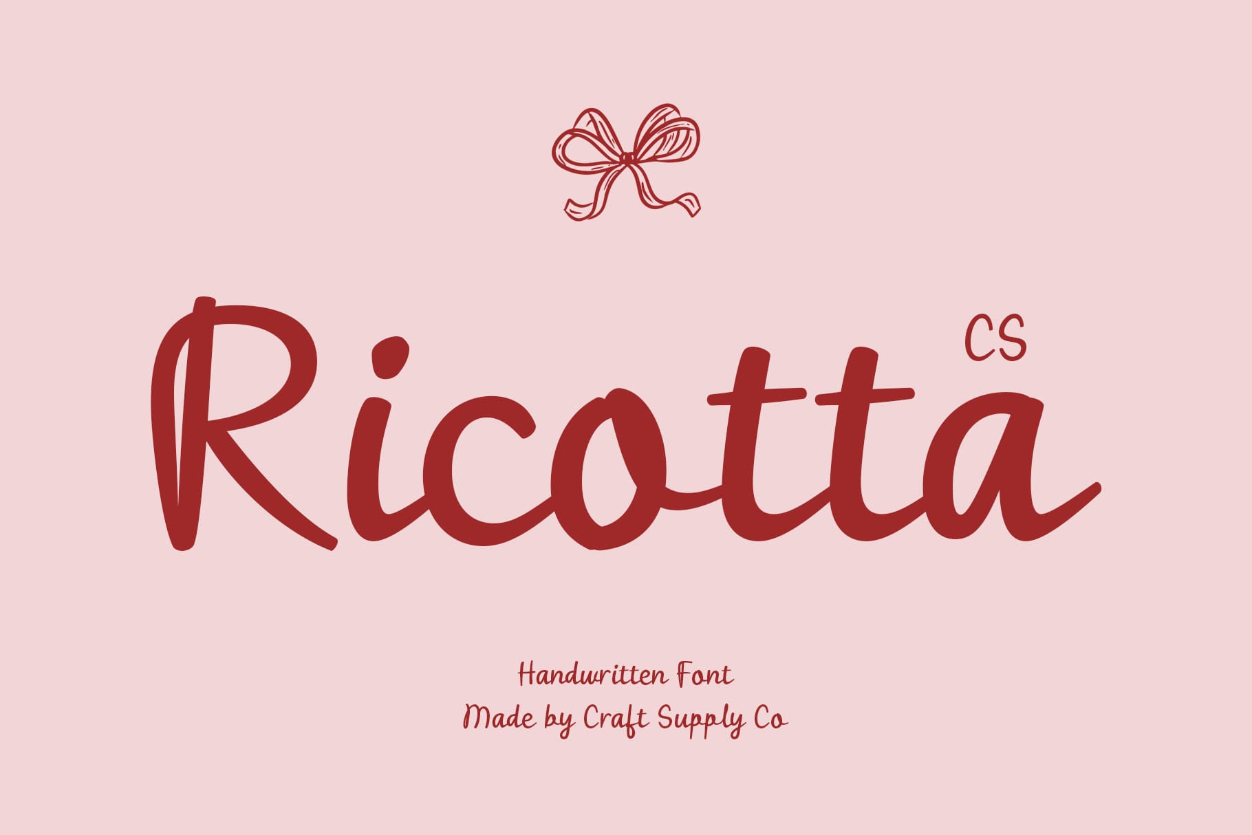 CS Ricotta – Handwritten Script with Romantic Curves
