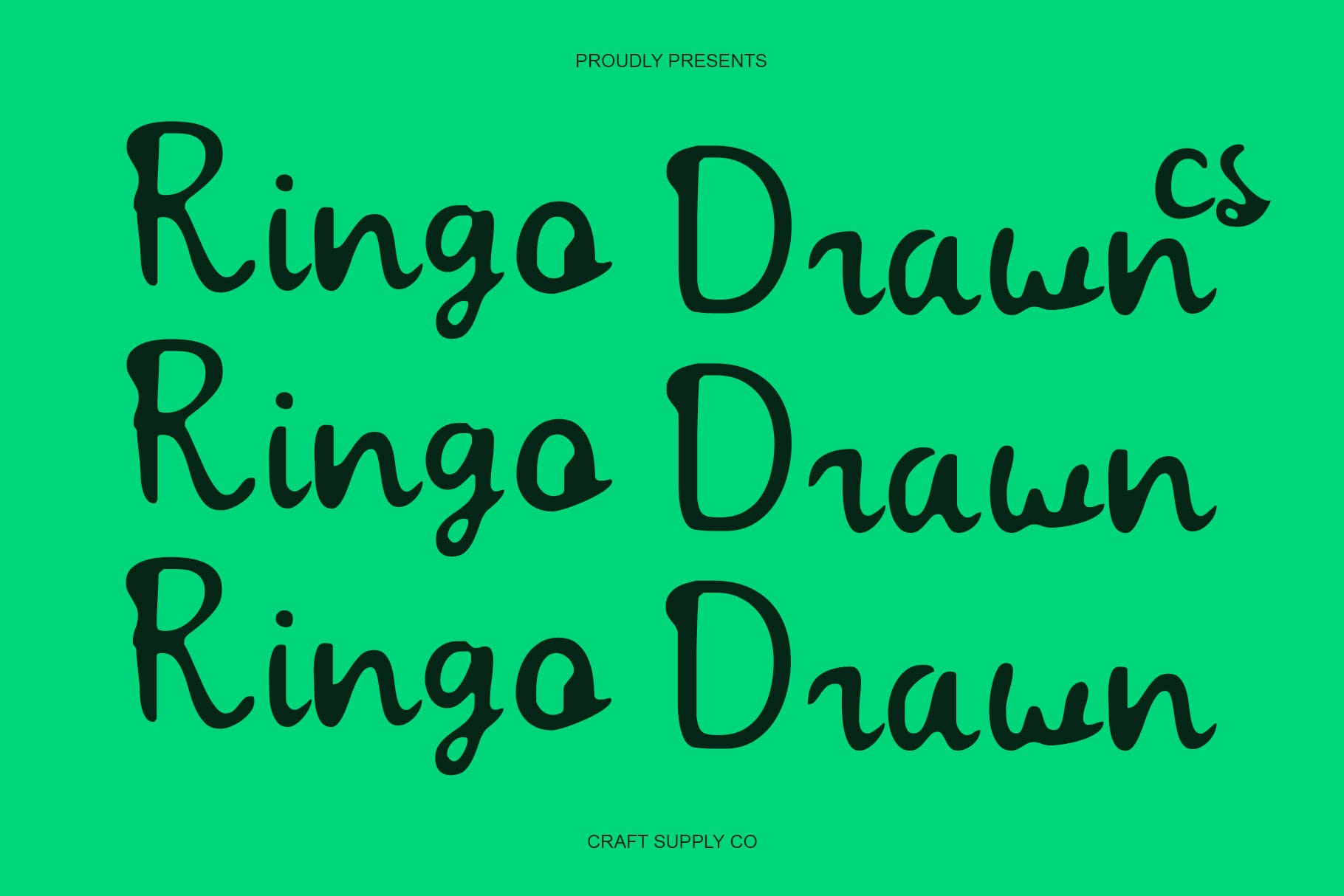 CS Ringo Drawn – Italian Script with Hand-Drawn Texture