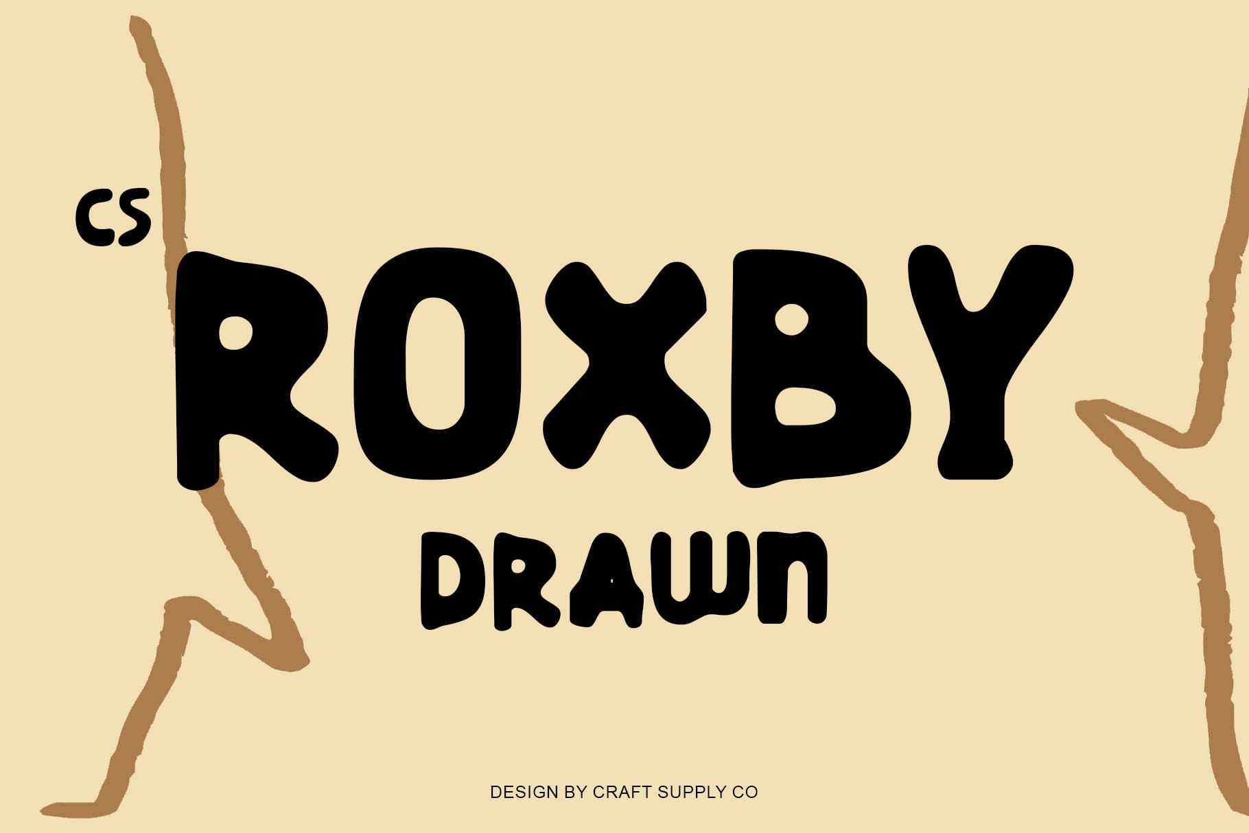 CS Roxby Drawn – Playful Cursive with Handmade Charm